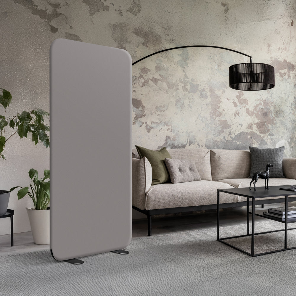 DECOLAB Standing Room Divider, 4-Panel Room Divider, Office Partition