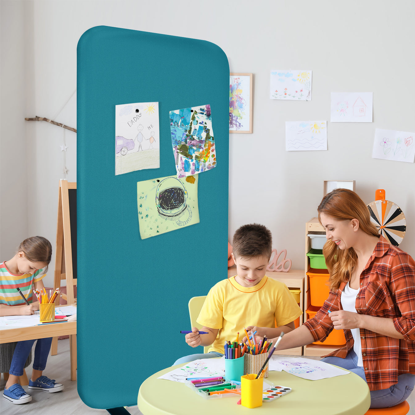 Standing Room Divider 29"x65", Sapphire – DECOLAB